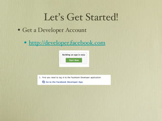 Facebook Development in 5 Minutes | PPT | Social Networking | Internet
