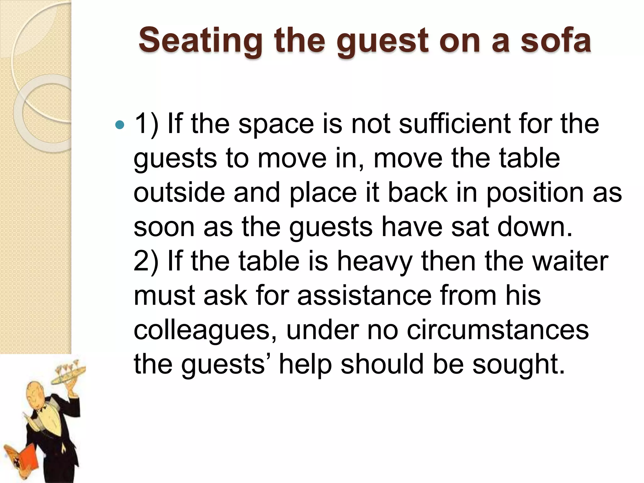 sequence of service in Restaurant | PPTX