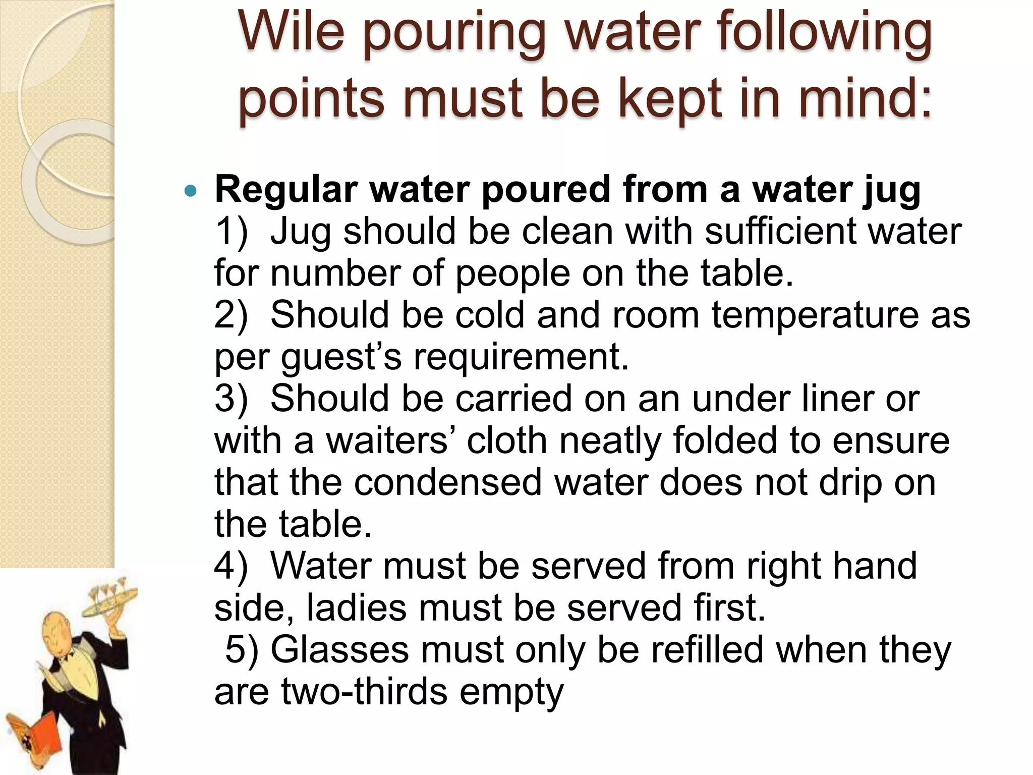 sequence of service in Restaurant | PPTX