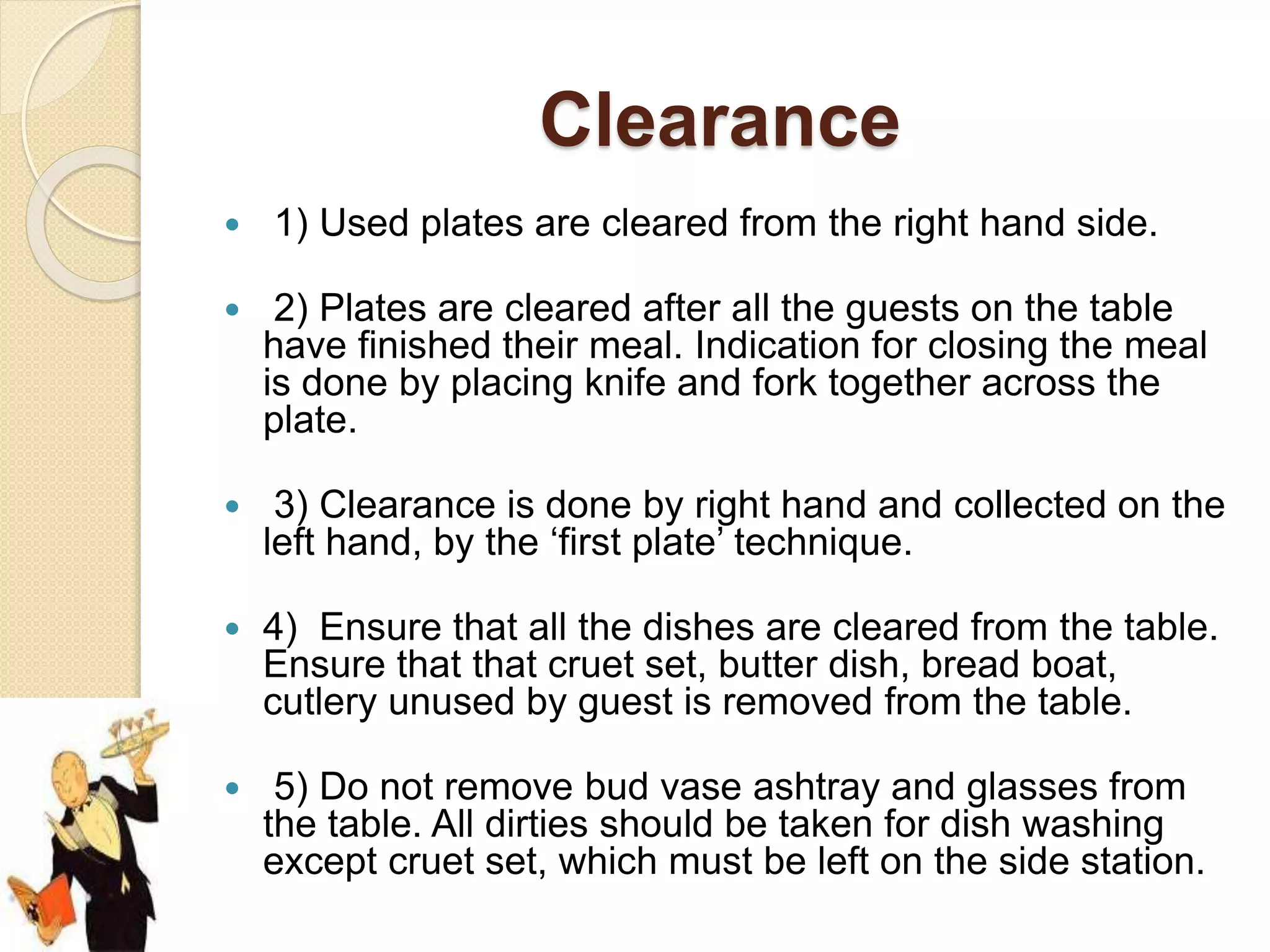 sequence of service in Restaurant | PPTX