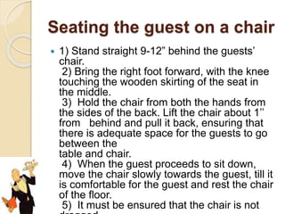 sequence of service in Restaurant | PPTX