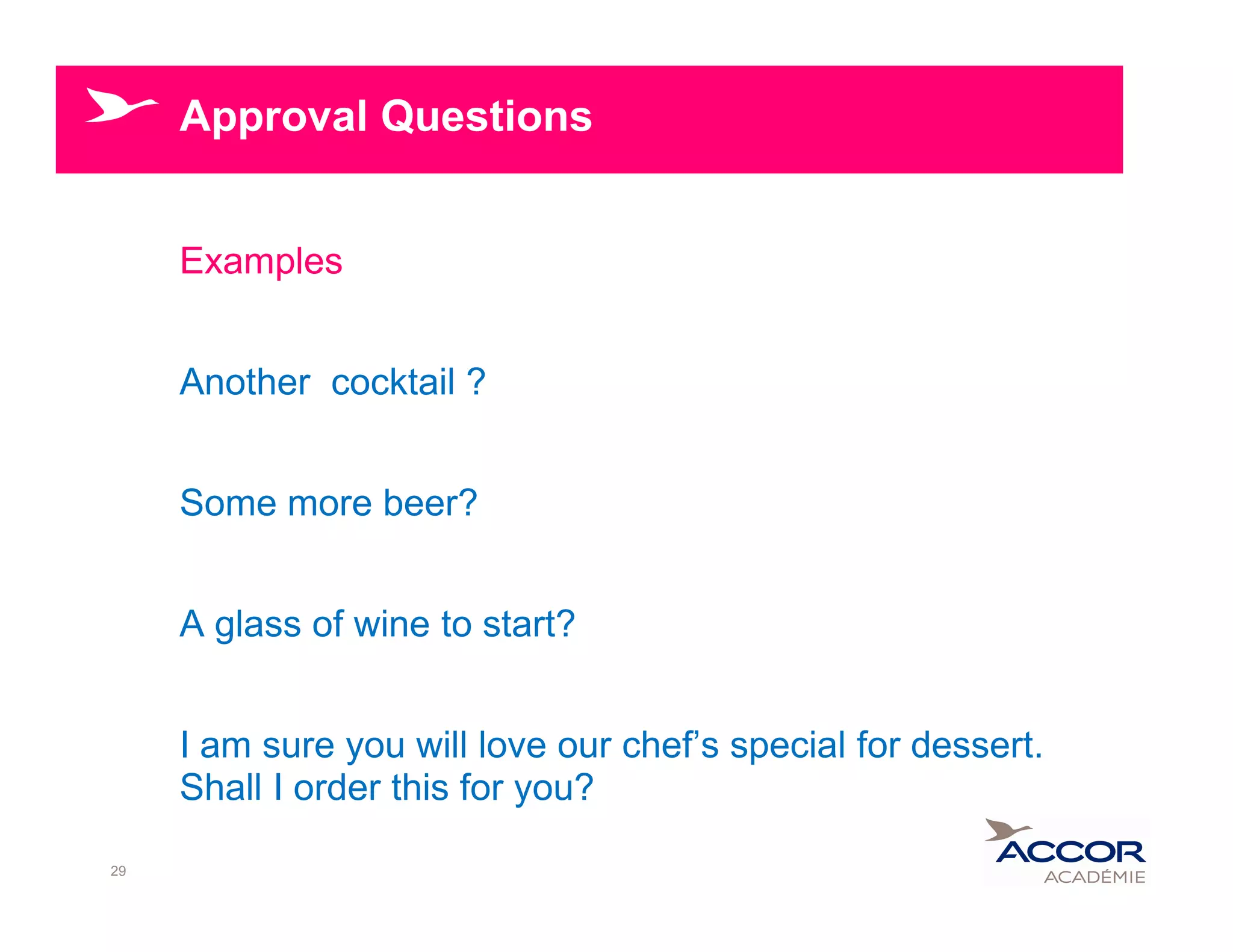 Up selling FnB Service training | PDF