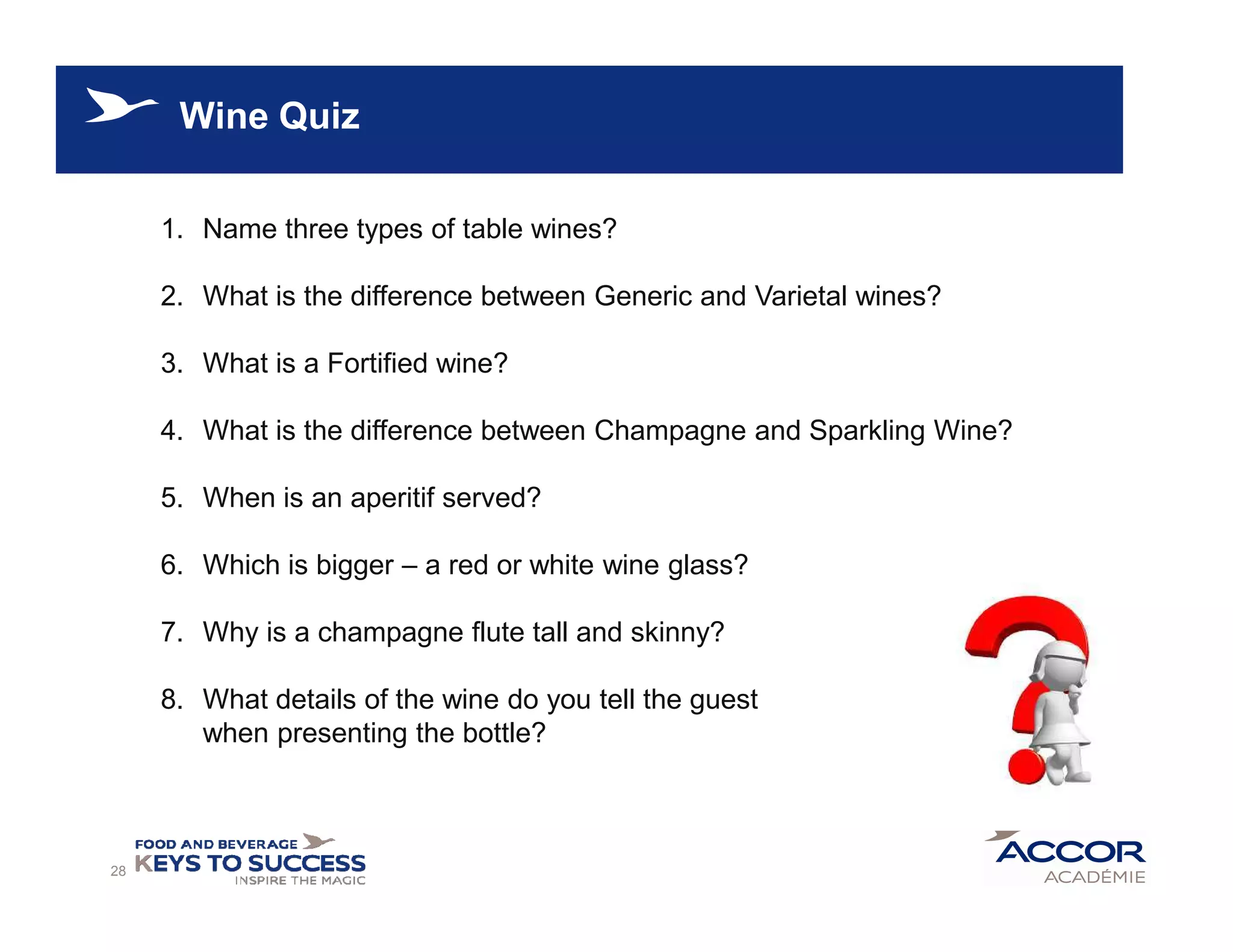 wine and wine service training | PDF