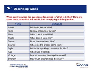 wine and wine service training | PDF