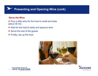 wine and wine service training | PDF