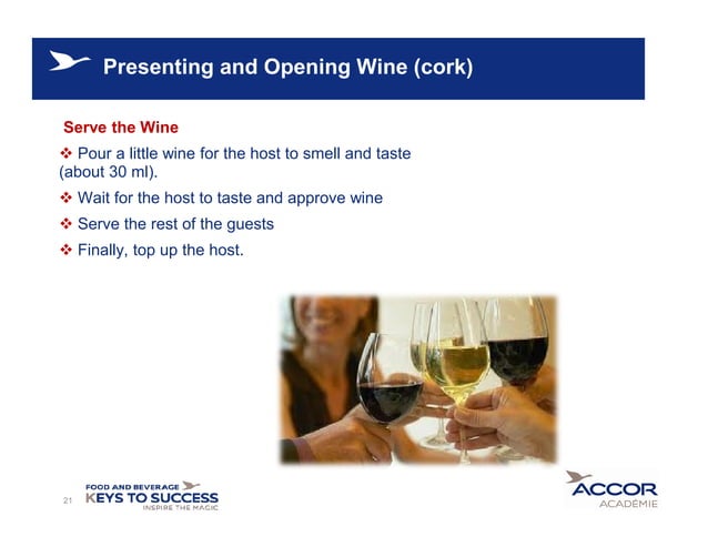 wine and wine service training | PDF | Alcoholic Beverages | Food & Drink