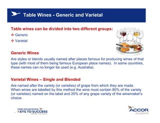 wine and wine service training | PDF