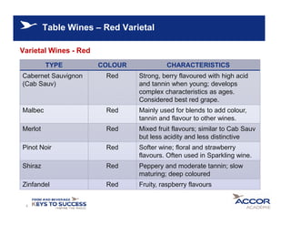 wine and wine service training | PDF