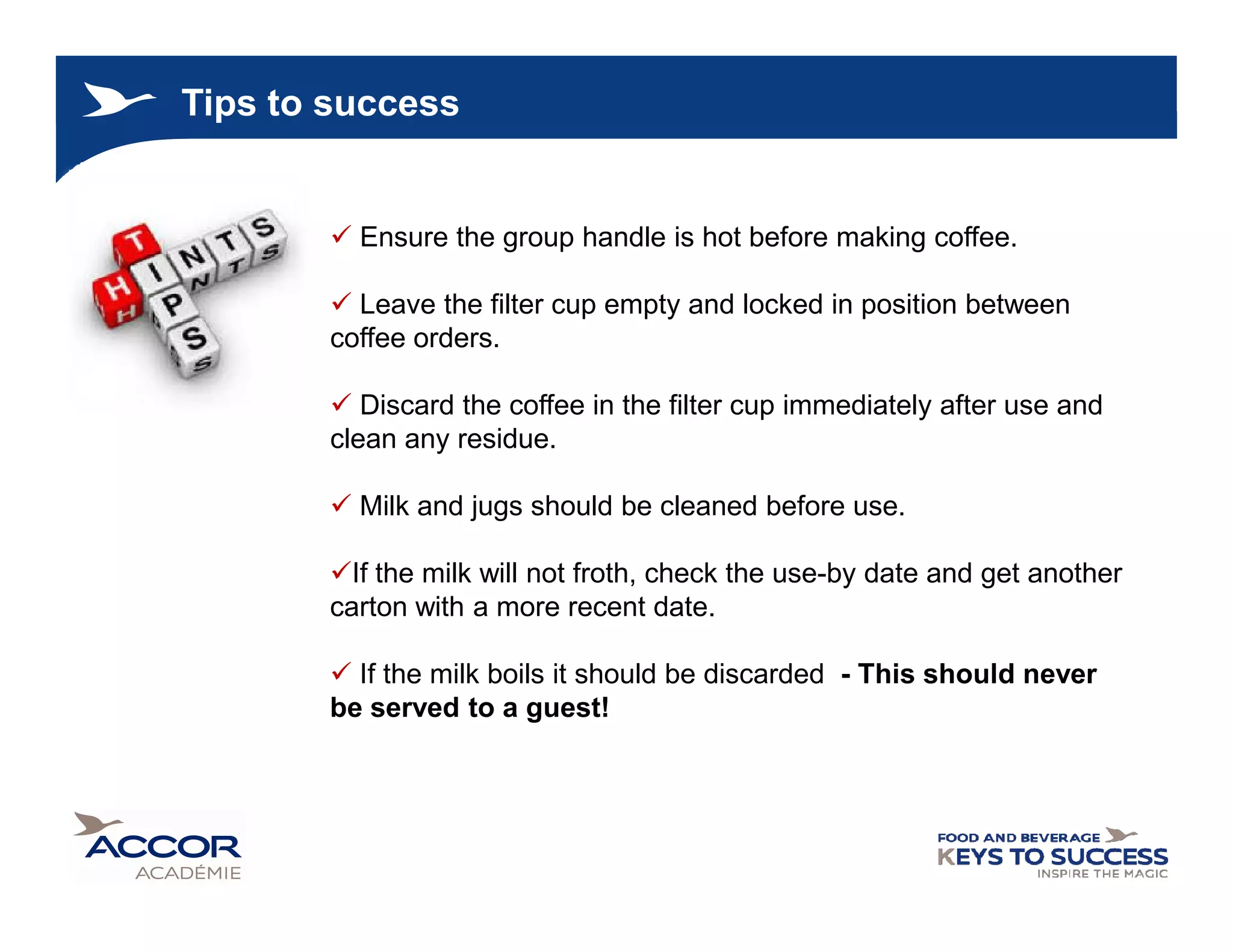 Espresso coffee training | PDF