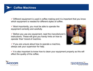Espresso coffee training | PDF