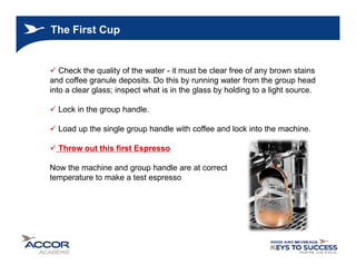 Espresso coffee training | PDF