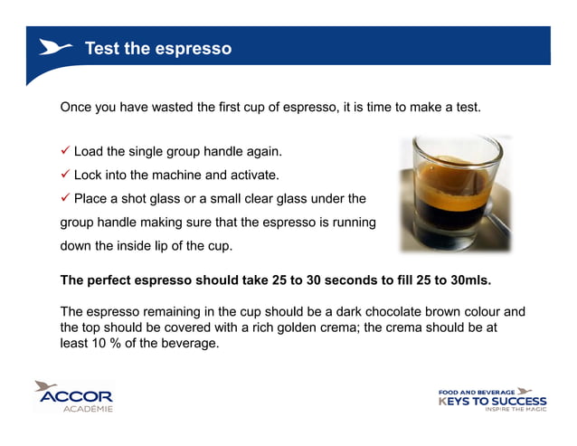 Espresso coffee training | PDF | Food & Drink
