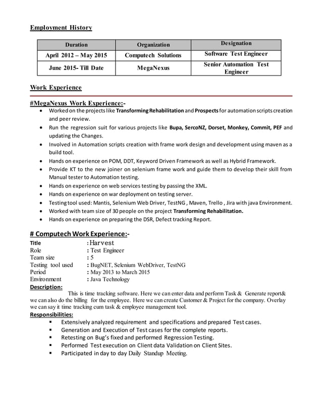 Soumya_4yrs_Automation(Selenium) Testing | PDF