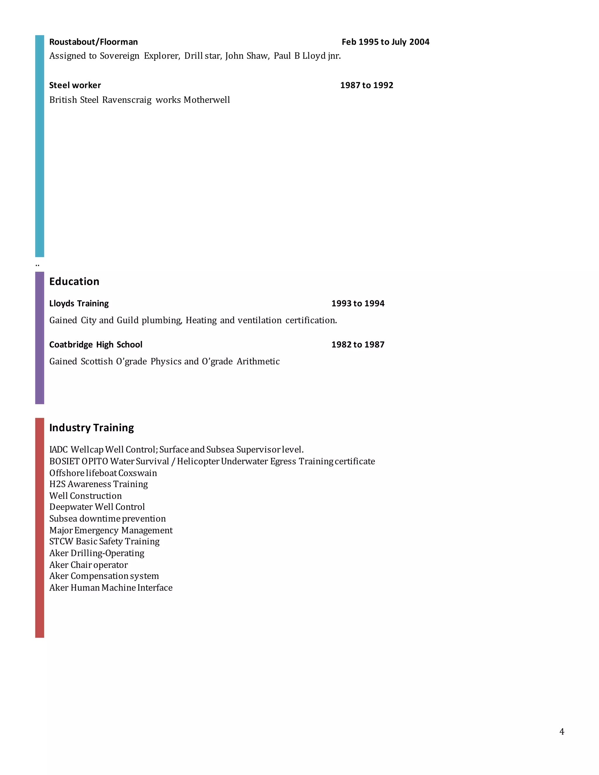 My Updated CV Aug 2016 | DOCX | Scuba Diving | Extreme Sports