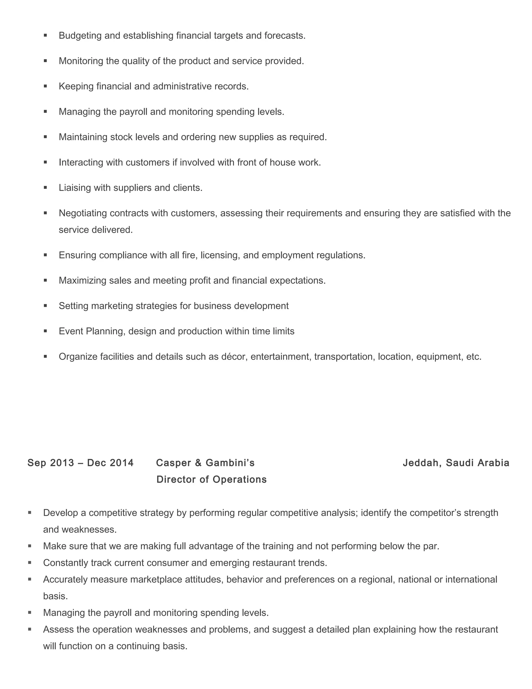 CV- Joe Hayek | DOC | Business Administration | Business