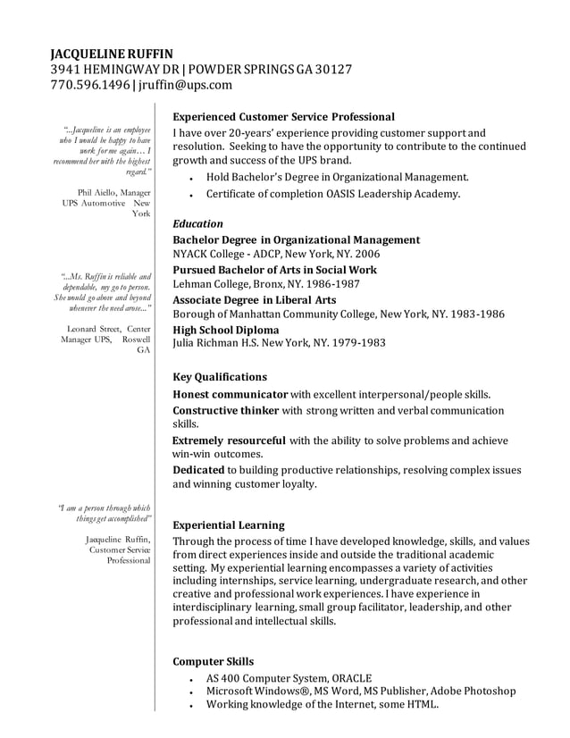 JACQUELINE C RUFFIN _ RESUME_NEW | PDF
