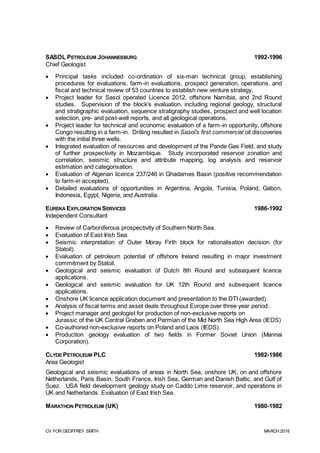 Geoff Smith CV full | DOCX