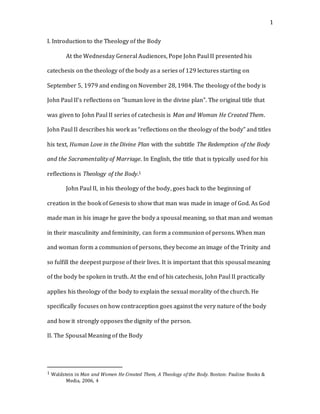 Theology of the Body | DOCX