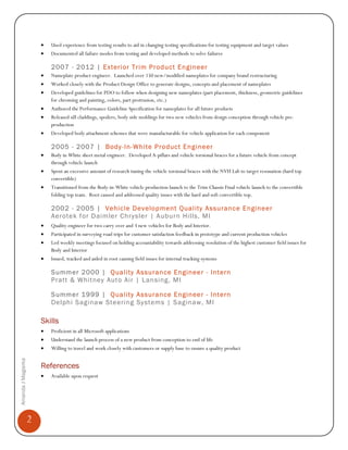 Amanda Resume pdf | PDF | Automotive