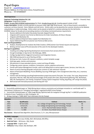 Payal Gupta CV | PDF