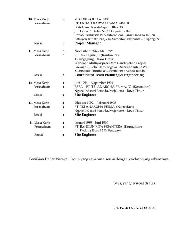 CV - Wahyu ISB - 2016 | PDF