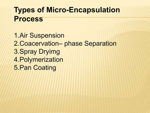 Microencapsulation_000 | PPTX