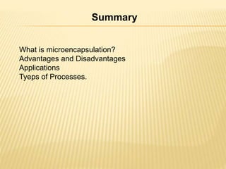 Microencapsulation_000 | PPTX