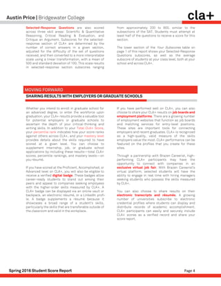 CLA+ Student Report | PDF