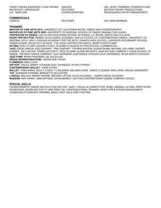 SALEEMAH GTA RESUME 2015 | PDF | Music | Entertainment