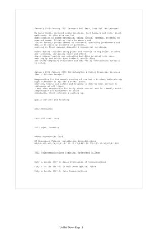 cv offshore PDF | PDF