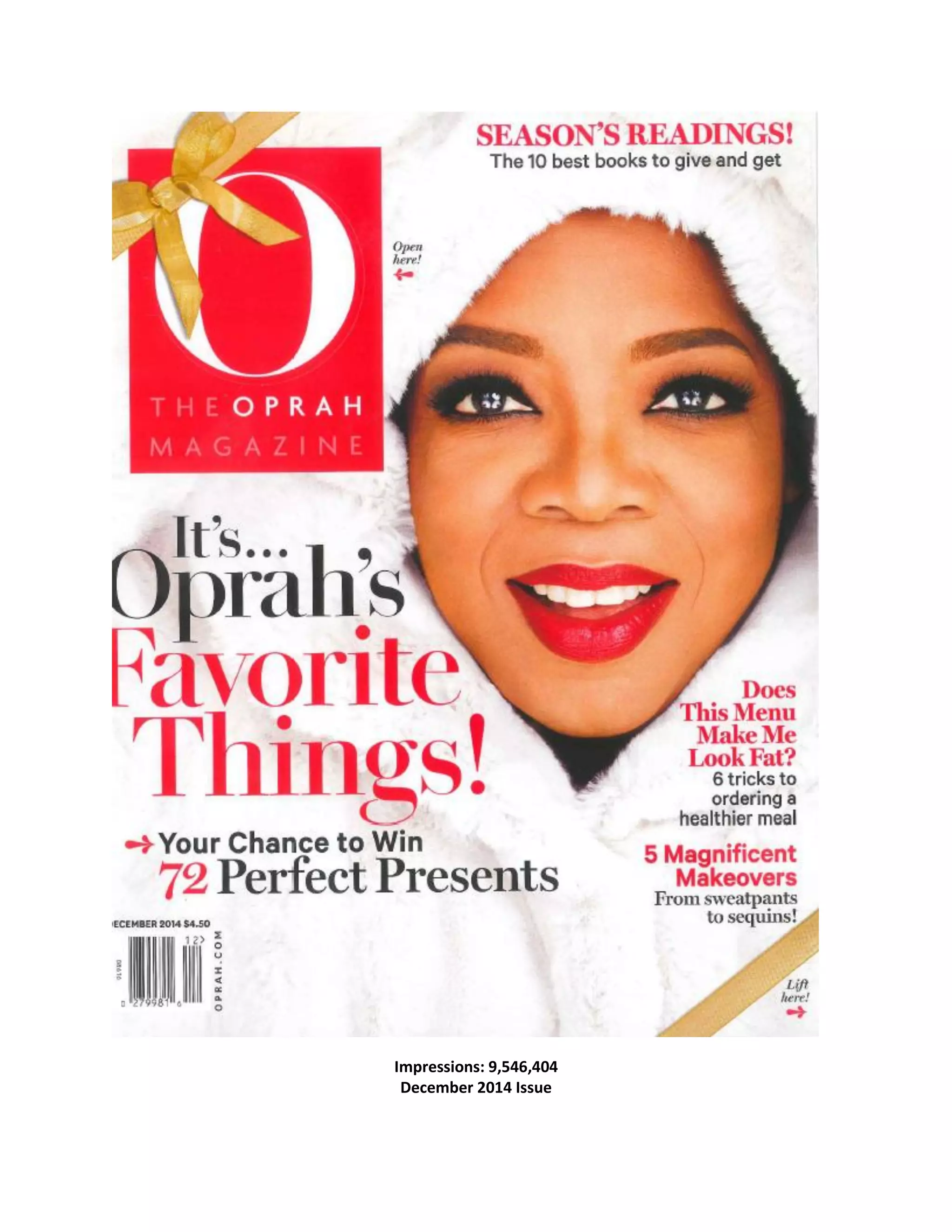 Oprah Magazine- December 2014 Issue | PDF
