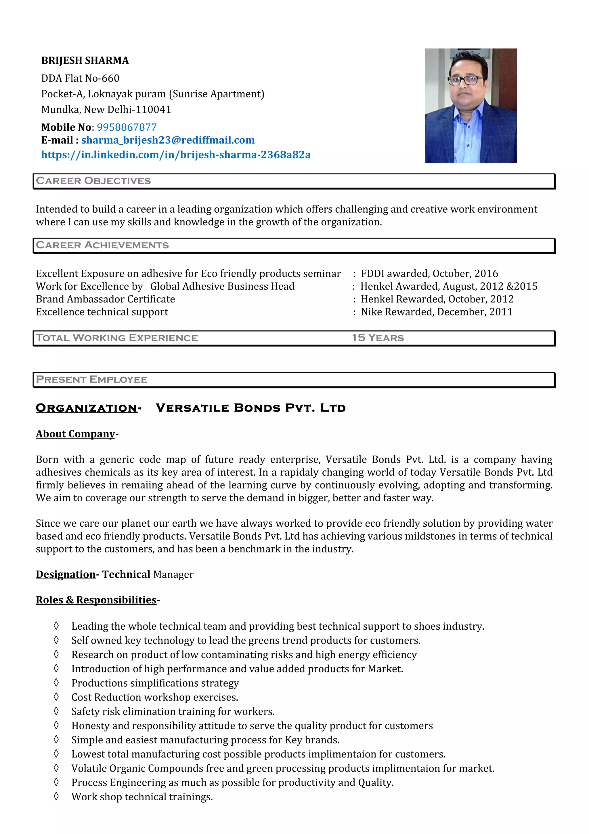 Mr. Brijesh_Resume | PDF