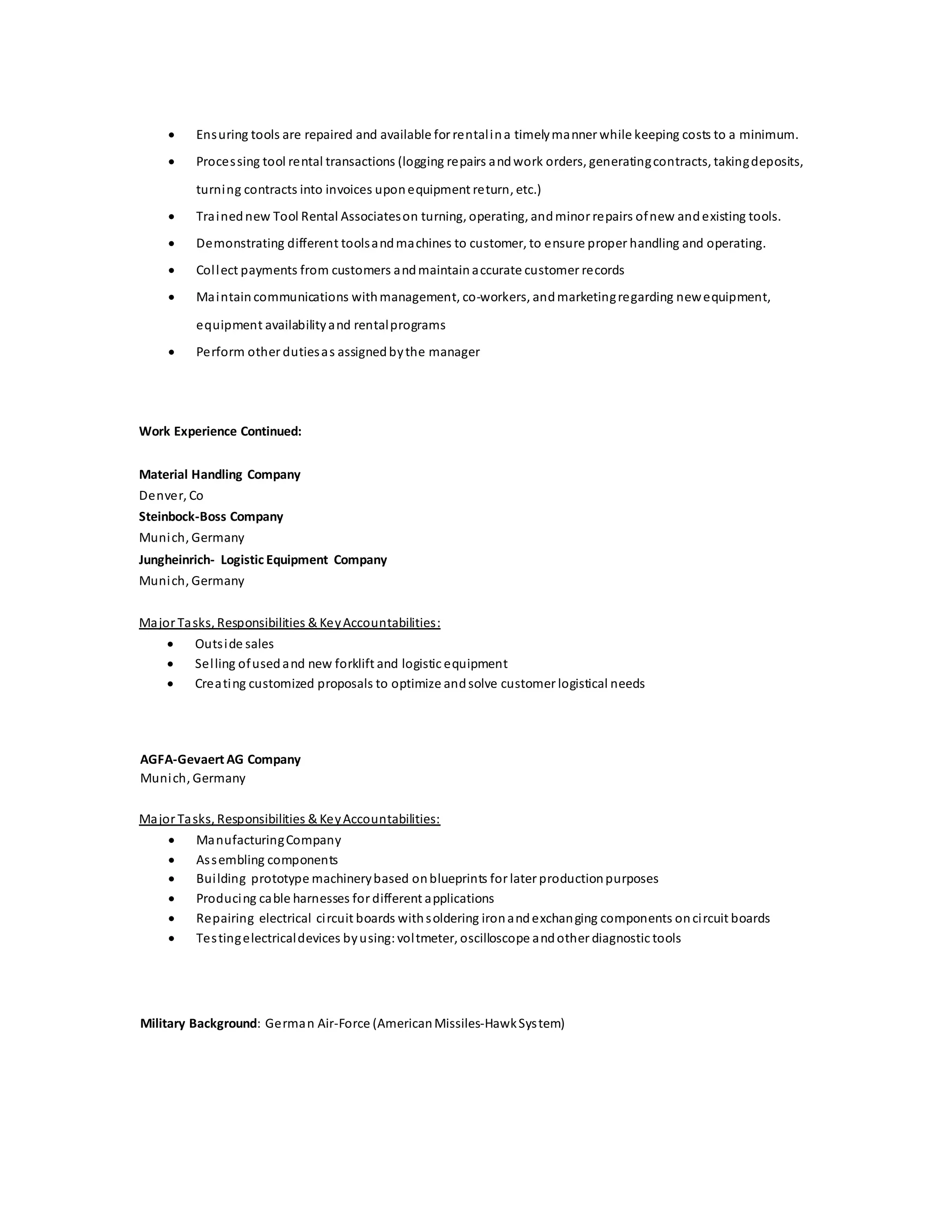 Michael resume-current | PDF