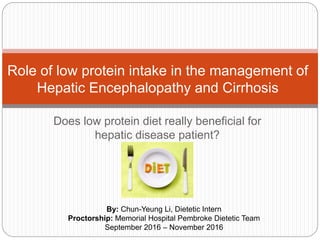 Role of low protein intake in the management | PPT
