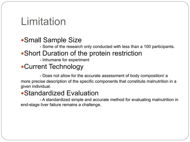 Role of low protein intake in the management | PPT