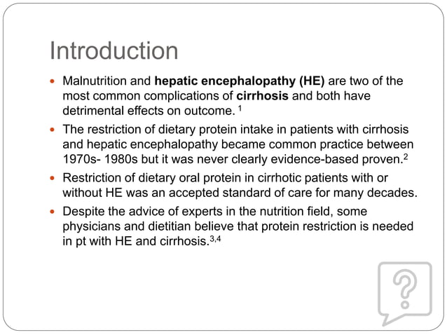 Role of low protein intake in the management | PPT