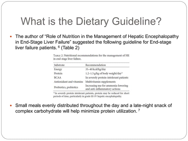 Role of low protein intake in the management | PPT
