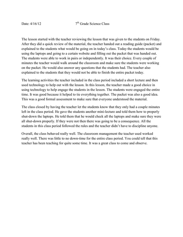 EDUC 110- Teaching Portfolio | PDF