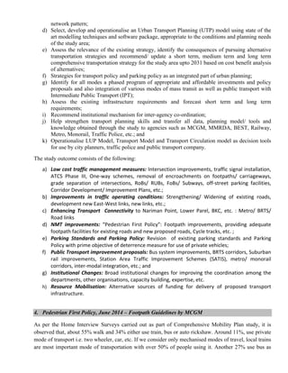 Note on T&T Issues in GM and MCGM's Initiatives and Policies_13th Jan 2015_V3 | PDF