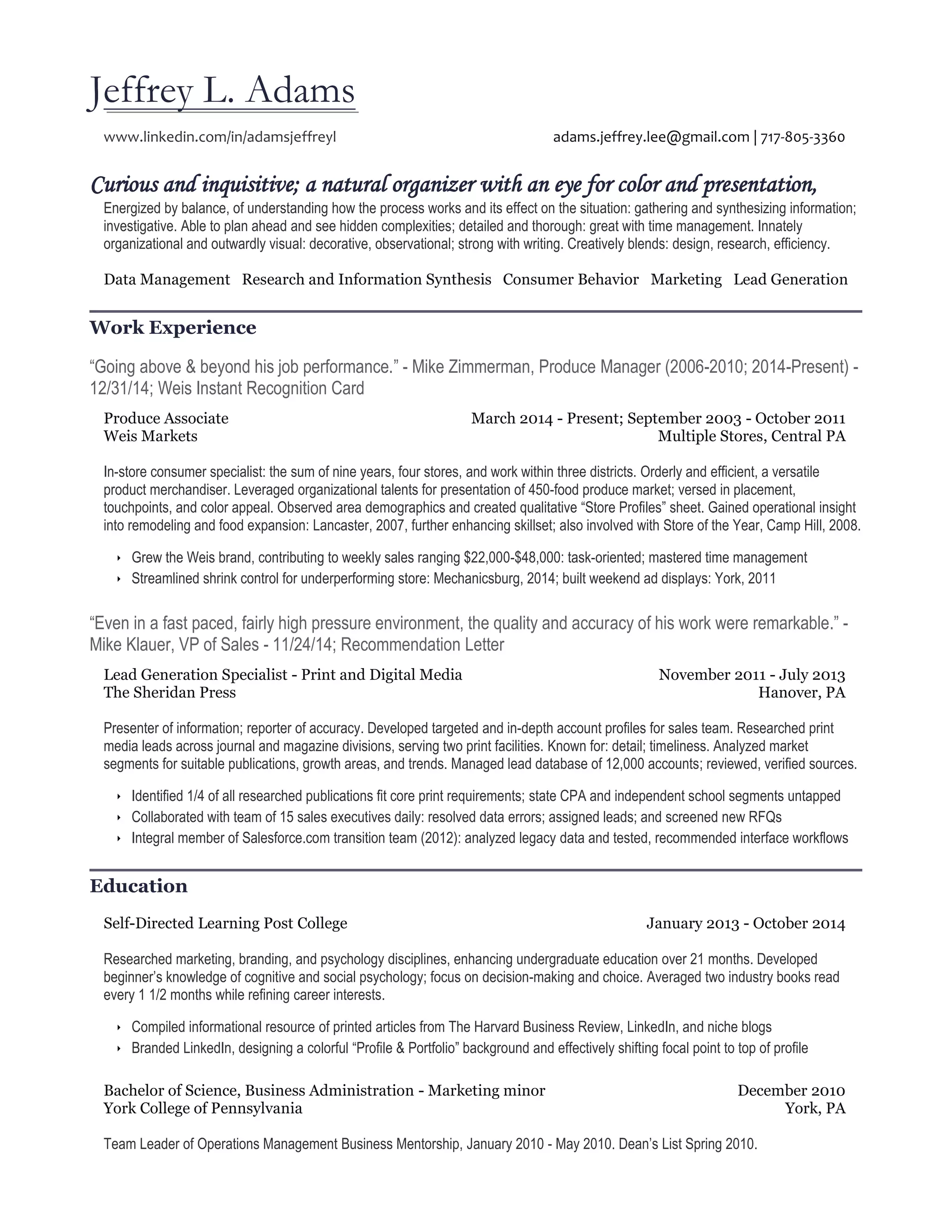 resume-jeff adams | PDF