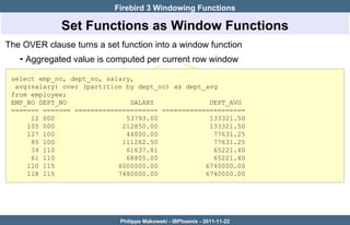 Firebird 3 Windows Functions | PPT