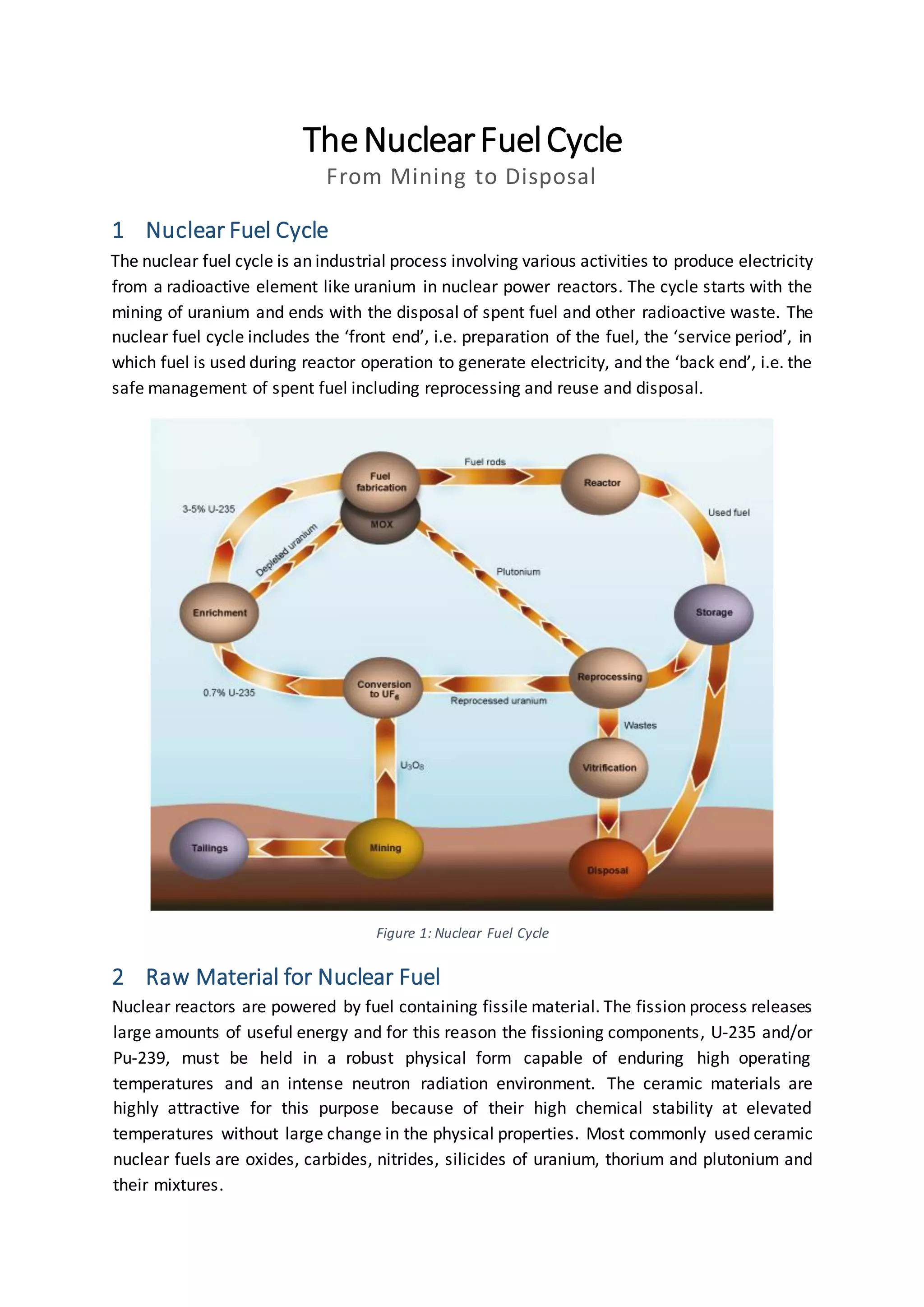 Nuclear Fuel Cycle | PDF