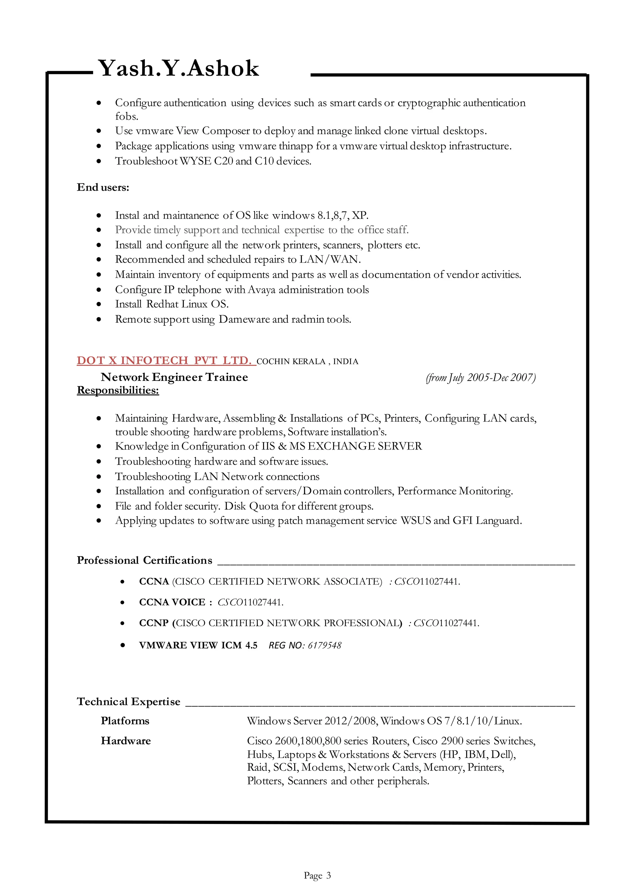 YashCV updated | DOCX