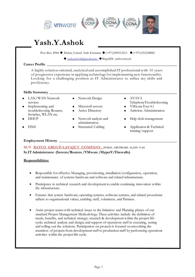 YashCV updated | DOCX