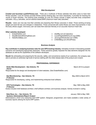 Douglas Drake Resume | PDF