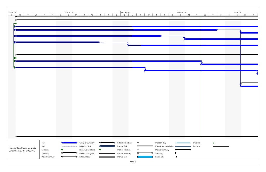 Project 2016 progress template 25% completed