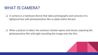 Presentation on camera | PPTX