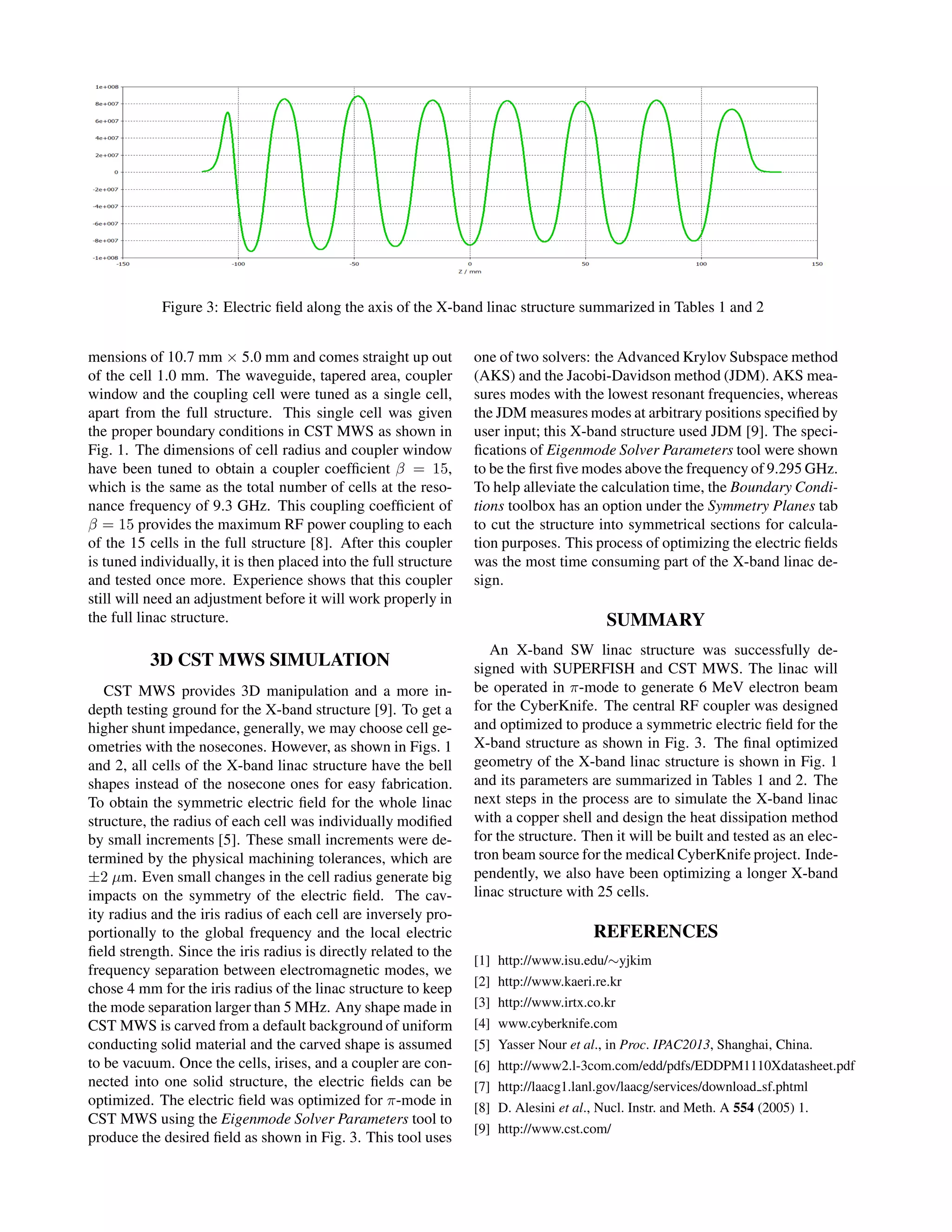 Compact X-Band LINAC structure design for KAERI-RTX-ISU Medical ...