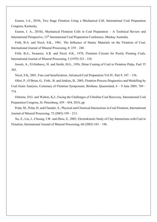 Coal Flotation Chemistry | PDF