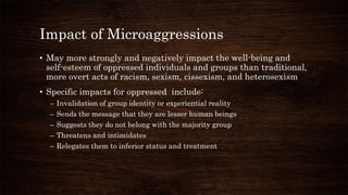 Recognizing and Challenging Microaggressions | PPTX